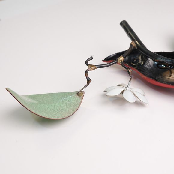 Bovano | Art | Bovano Flowers Wall Art Sculpture Colored Glass Metal ...
